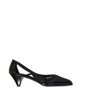 Prada Luxuri&ouml;se Cut-Out Satin Pumps mit spitzer Kappe - - Shoes - Damen - Schwarzk - 35 EU