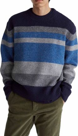 Benetton Herren Maglia G/C M/L 103mk10ar Pullover, blau, XX-Large