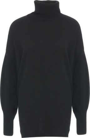 Crush Femme, Pulls, Noir, Taille: 38 FR Pull à col roulé en cachemire Aw25