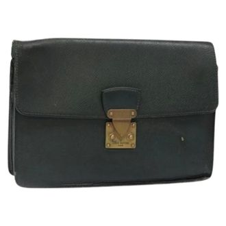 Louis Vuitton Pochette en cuir Taiga Pre-owned - Femme - Pre-owned - Vert - Taille: ONE Size