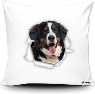 Generic Mein Liebeshund Berner Sennenhund Kissen-Bezug Modern Kissenbezug Süße Kissenhülle Für Auto Patio Büro 45X45Cm