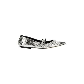 Msgm Ballerinas mit Metallic-Finish - - Shoes - Damen - Grau - 38 EU