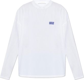 American Vintage Homme, Tops, Blanc, Taille: XL Gixy T-shirt &agrave; Manches Longues