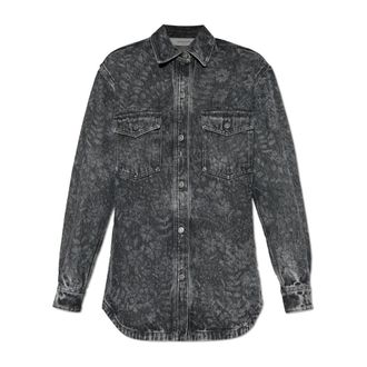 Golden Goose Denimhemd mit Blumenmuster - - Blouses & Shirts - Damen - Grau - M