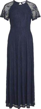 Vila Vila Lace Dress Vifemma S/S Robe en Dentelle-Noos/DC, Blazer Bleu Marine, XXL Femmes