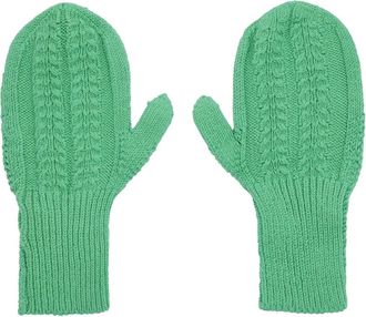Americandreams Americandreams, Femme, Accessoires, Vert, Taille: ONE Size Cotton Mittens
