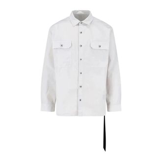 Rick Owens Jumbo Outershirt - - Shirts - Herren - Wei&szlig; - S