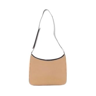 Prada Pre-owned Leather Shoulder Bag - - Pre-owned - Damen - Beige - ONE SIZE