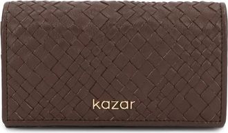 Kazar Femme, Accessoires, Brun, Taille: ONE Size Braided Leather Wallet