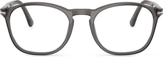Persol Brille mit rundem Gestell - Grau