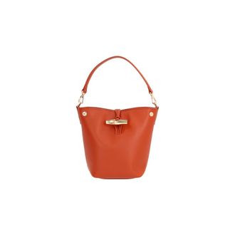 Longchamp Femme, Sacs, Brun, Taille: ONE Size Le Roseau XS Sac Seau