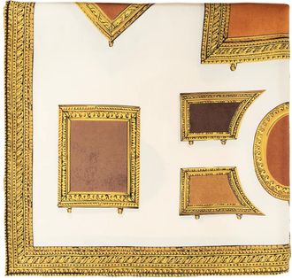 Versace unisex, Accessoires, Multicolore, Taille: ONE Size Foulard en Twill de Soie Imprim&eacute; 70 cm