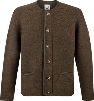 Stockerpoint Amaro Herren Trachtenstrickjacke, Tobacco, 52