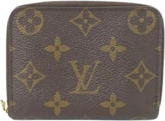 Louis Vuitton unisex, Pre-owned, Brun, Taille: ONE Size Portefeuille Vintage en Toile Pre-owned