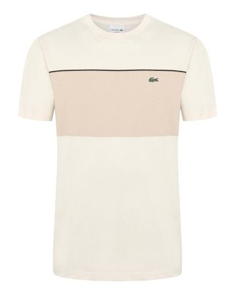 Lacoste Heavy Baumwolljersey-T-Shirt in Colorblock-Design in