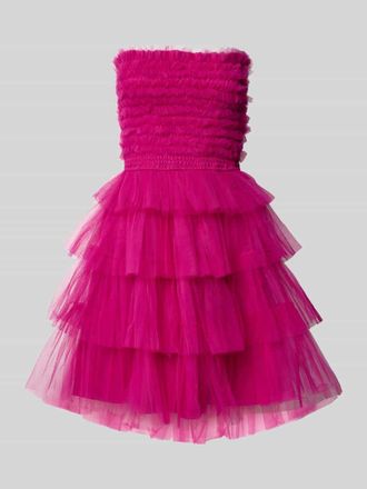 Lace & Beads Cocktailkleid im Stufen-Look