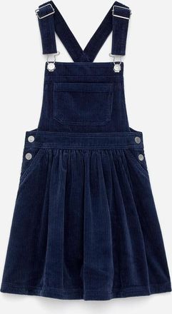 Arket Latzkleid Aus Cord -Blau