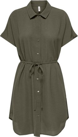 Only Onlnova Life Vis Ayla Shirt Dress Solid