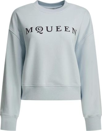 Alexander McQueen Damen, Sweatshirts & Hoodies, Blau, MGr&ouml;&szlig;e
