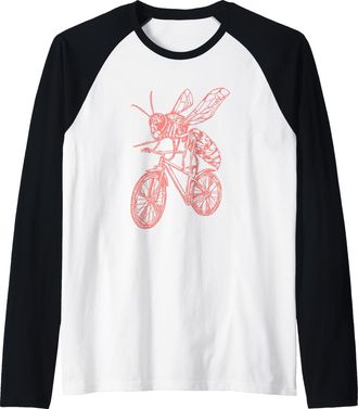 Seembo Hornet Cycling Fahrrad Lustiger Radfahrer Insektenreitrad Raglan