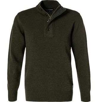 Barbour Herren Pullover gr&uuml;n unifarben