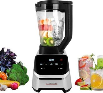 Gastroback Standmixer Hochleistungsmixer 2000 Watt - 2L Tritanbehälter, 40.000 UPM, 7 Programme (Suppenkocher, Smoothie, Eiswürfel) - Profi Mixer Smoothie Maker,