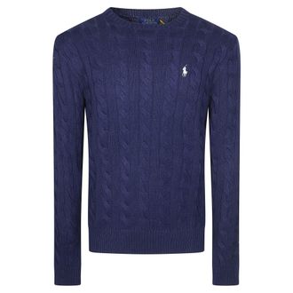 Polo Ralph Lauren Maglia Gc Treccia - - Knitwear - Herren - Blau - XL