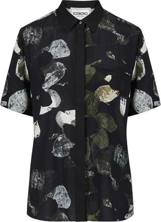 Iceberg Femme, Blouses et Chemises, Multicolore, Taille: 36 FR Chemise &agrave; motifs