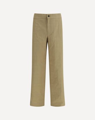 Burberry Textured check cotton Pants Male 48