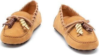 Tod's Braided Trim Calf Leather Boot - Beige