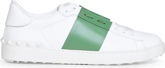 Valentino Garavani Homme, Chaussures, Blanc, Taille: 43 EU Calfskin Open Baskets