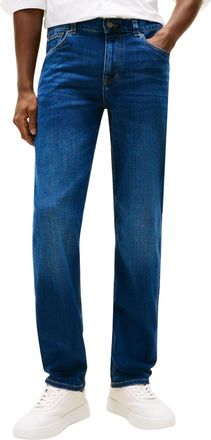 Tommy Hilfiger Herren Straight Denton Jeans Washes Gerade, Denim (Dark Blue), 40W / 36L