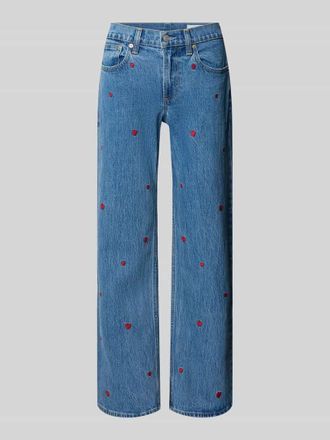 GAP Relaxed Straight Fit Jeans mit Stickerei