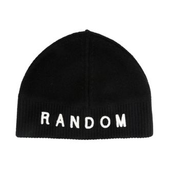 Random Identities Beanie mit RIS Logo - - Accessories - Herren - Schwarzk - ONE SIZE