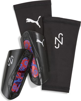 Puma Unisex Neymar Jr Ultra Light Sleeve Fußball-Schienbeinschoner M, Black Red Ultra Blue