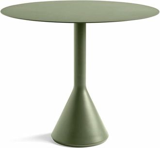 HAY [GEBRAUCHT] Hay Palissade Cone Bistrotisch Tisch Balkontisch Gartentisch ø 90x74cm Oliv Grün B-Ware