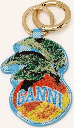 Ganni Taschenanhänger orange