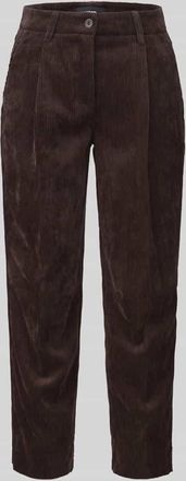 Cambio Regular Fit Cordhose mit Bundfalte Modell ORTENSIA