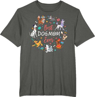 Disney Pet Parent Mothers Day Disney Dogs Best Dog Mom Ever T-Shirt