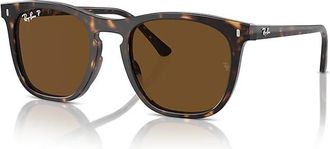 Ray-Ban Rb2210 Sonnenbrillen Havana Fassung Braun Glas Polarisiert 53-21