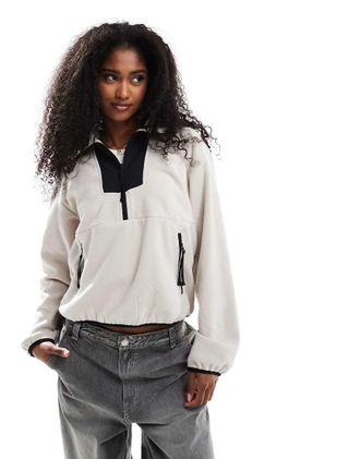 Columbia Sequoia Grove - Polaire &agrave; col zipp&eacute; - Beige et noir-Neutral