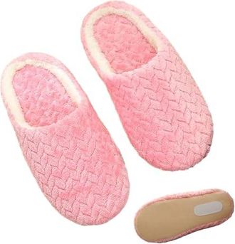 Generico Sirseon Pantoufles de maison chaudes, pantoufles en peluche | Pantoufles dintérieur souples et antidérapantes - Chaussures de maison imperméables, pan