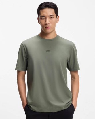 Boss Orange by Hugo Boss TChup Rundhalsausschnitt T-Shirt in Salbeigr&uuml;n