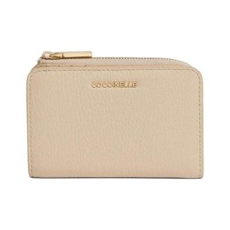 Coccinelle Femme, Accessoires, Beige, Taille: ONE Size Portefeuille Souple M&eacute;tallis&eacute;