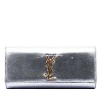 Saint Laurent Pre-owned Vintage Clutch - - Pre-owned - Damen - Grau - ONE SIZE