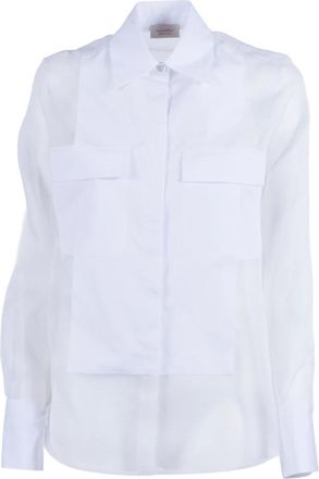 Mazzarelli Femme, Blouses et Chemises, Blanc, Taille: 38 FR Chemises