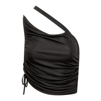ADĀMO Andrea Adamo Mono Schulter Top - - Tops - Damen - Schwarzk - M