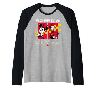 Disney Racing Minnie & Daisy Speed & Style Race Car Drivers Raglan