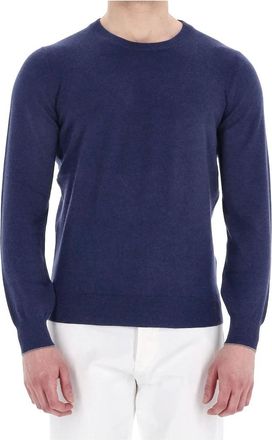 Brunello Cucinelli Homme, Pulls, Bleu, Taille: M Pull col rond en cachemire bleu