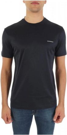 Emporio Armani Homme, Tops, Bleu, Taille: 3XL ASV T-shirt en jersey de m&eacute;lange de Lyocell